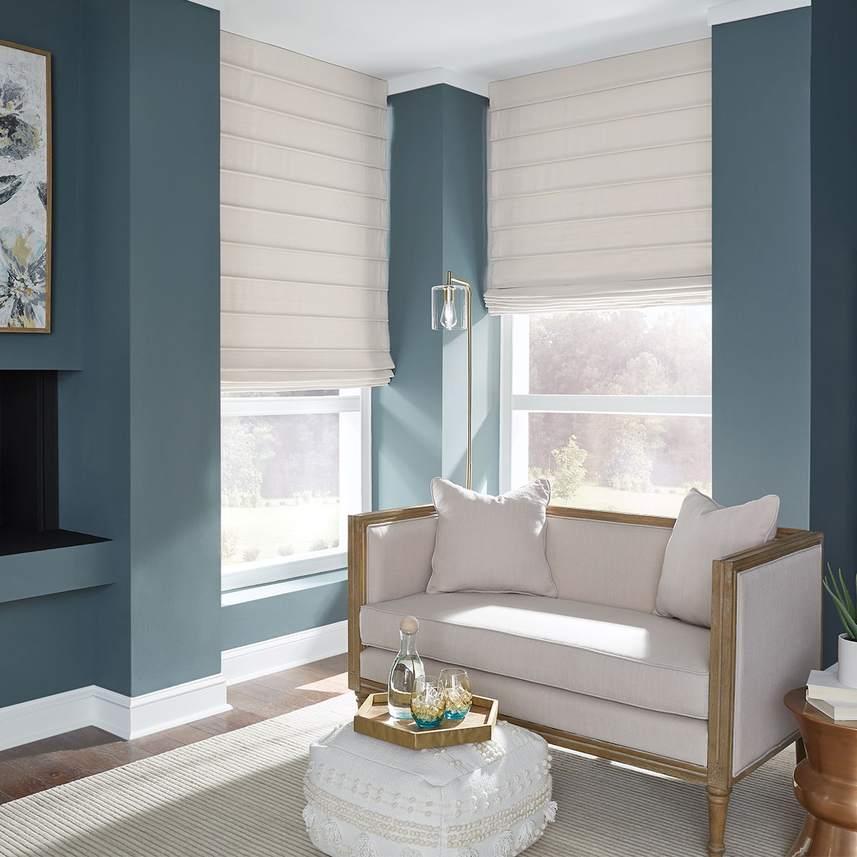 Front Fold Roman Shades | Cover Gals Blinds & Drapes